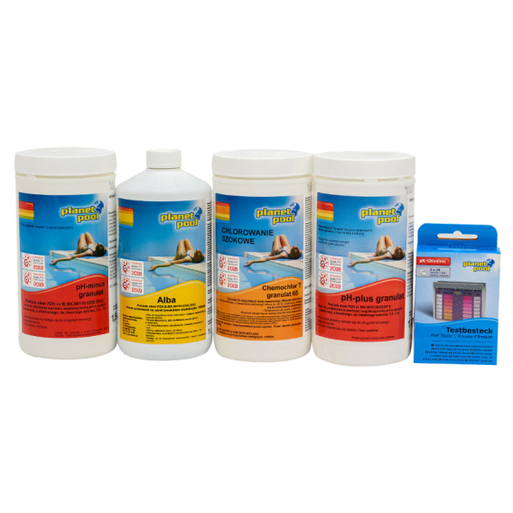 CHEMIA ZESTAW DO BASENU CHLOR SZOK PH PLUS MINUS TESTER SET - sklep ...